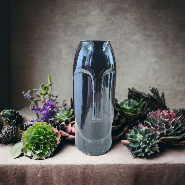Buy The Black Face Vase Online | Artsshala – Arts Shala