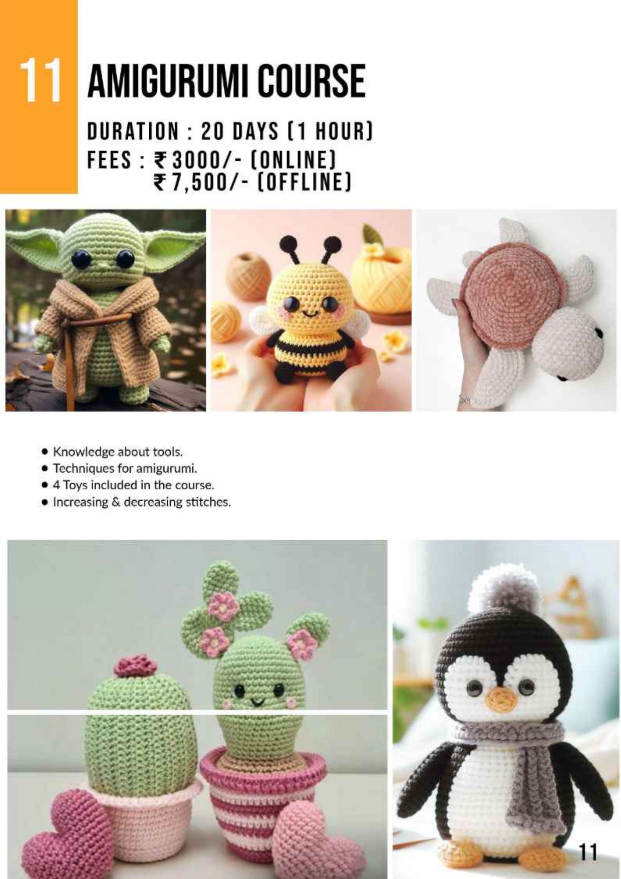 Enroll Crochet Amigurumi Course Online from Arts Shala
