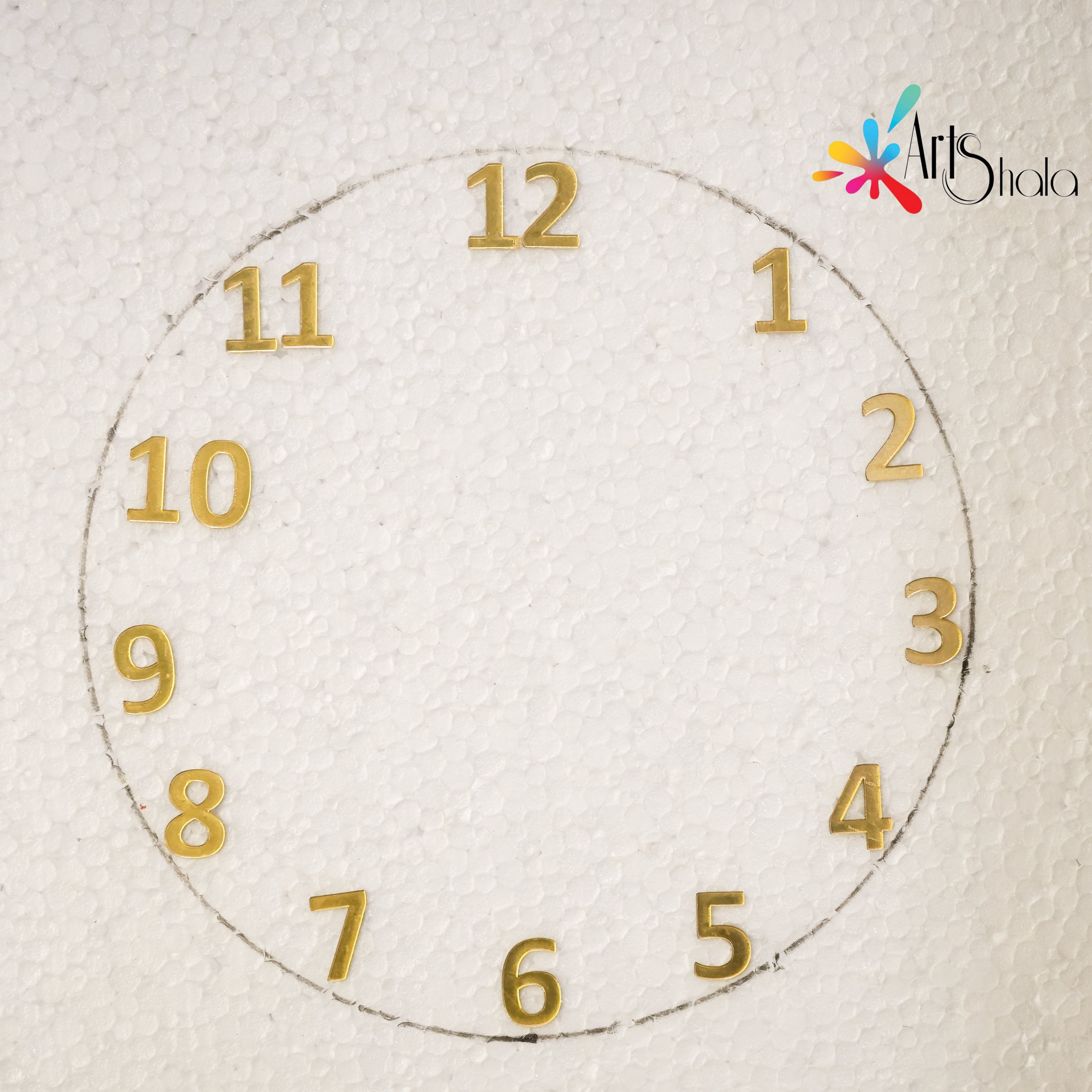 Buy Acrylic clock numbers Online | Artsshala – Arts Shala