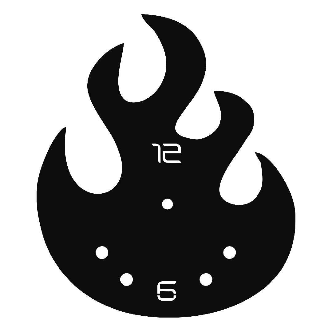 Inferno Crest Clock CDR Vector Design – Arts Shala