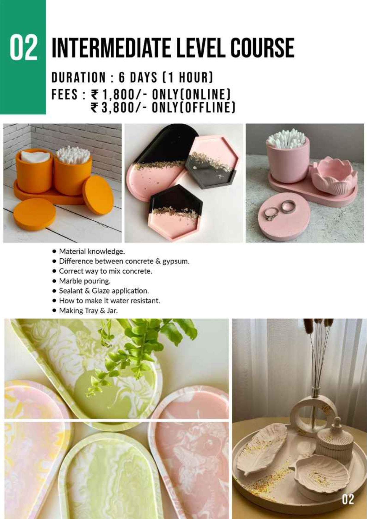 Enroll Intermediate Level Concrete Course Online at Arts Shala